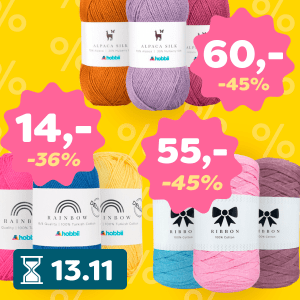 Garn, opskrifter og tilbehør fra Hobbii.dk - Leveret med kærlighed