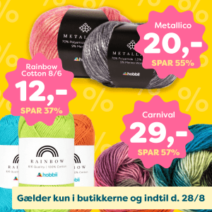 Garn, opskrifter og tilbehør fra Hobbii.dk - Leveret med kærlighed