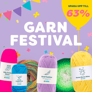 Garn, tillbehör och mönster från Hobbii.se - Levererat med kärlek